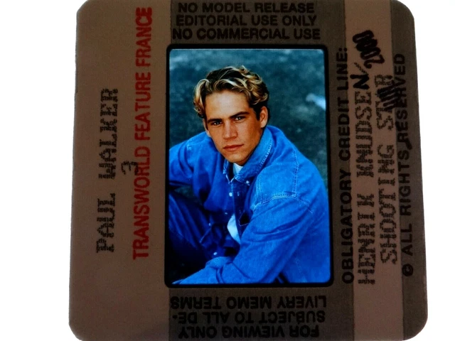 PAUL WALKER RARE diapositive cinema slide EUR 30,00 - PicClick FR