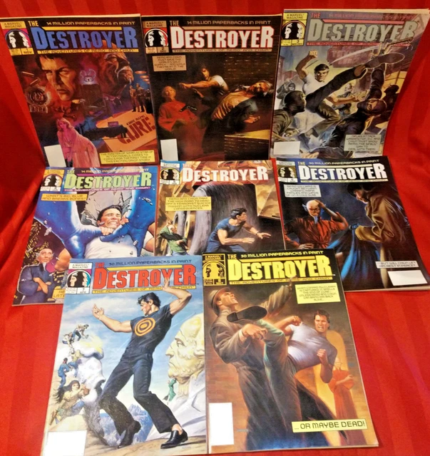 LOT DE 8 "The Destroyer-Adventures of Remo and Chiun" Marvel 1989 #1-#8 ...