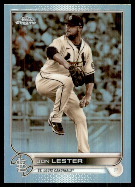 RÉFRACTEURS SÉPIA CHROME 2022 Topps Jon Lester St. Louis Cardinals #187 EUR 1,42 - PicClick FR