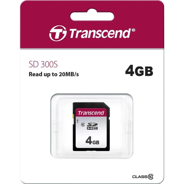 CARTE SDHC 4 GB Transcend Premium 300S TS4GSDC300S Class 10, UHS-I, UHS-Class 1 EUR 14,98 ...