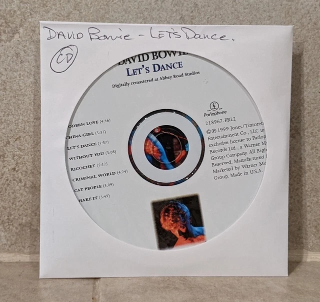 DAVID BOWIE - Let's Dance CD (Disc w/ Cover Only) 1999 $7.99 - PicClick CA