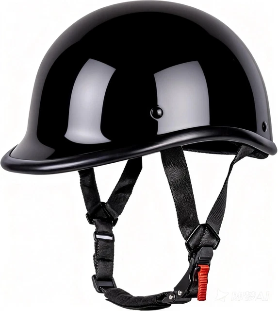 MOTORCYCLE HALF HELMET, Halfs Shell Hawk Style Helmets DOT Approved ...