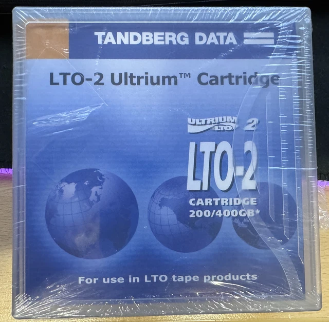 LTO 2 200/400GB Ultrium Data Cartridge - Tandberg Data NEU & OVP EUR 1 ...