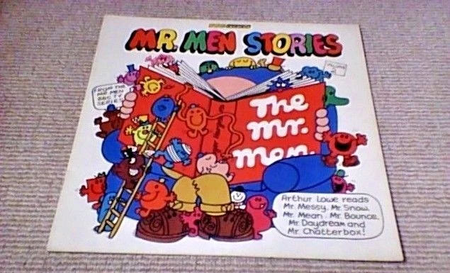 ARTHUR LOWE MR. MEN STORIES Vol. 2 BBC 1st UK RED VINYL LP 1980 ROGER ...