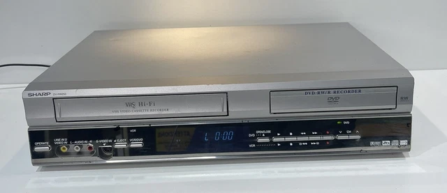 SHARP DV-RW250H VCR VHS to DVD Recorder Tapes Converter REC (Read ...