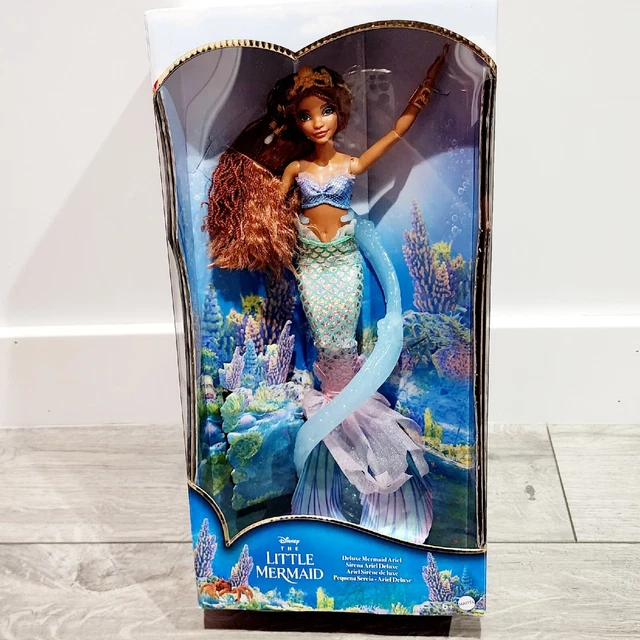 DISNEY THE LITTLE Mermaid Deluxe Mermaid Ariel Doll with Iridescent ...