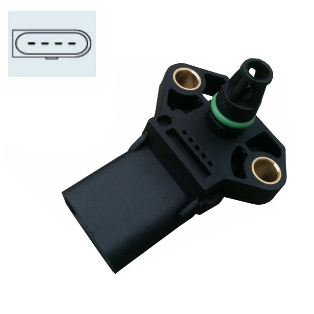 MAP SENSOR VW 038906051C Golf Mk5 Mk6 Passat 3B 3C Polo 6R Sharan 7N ...