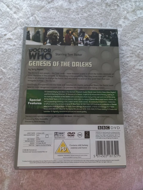 DOCTOR WHO - The Genesis Of The Daleks (DVD, 2006) £7.05 - PicClick UK