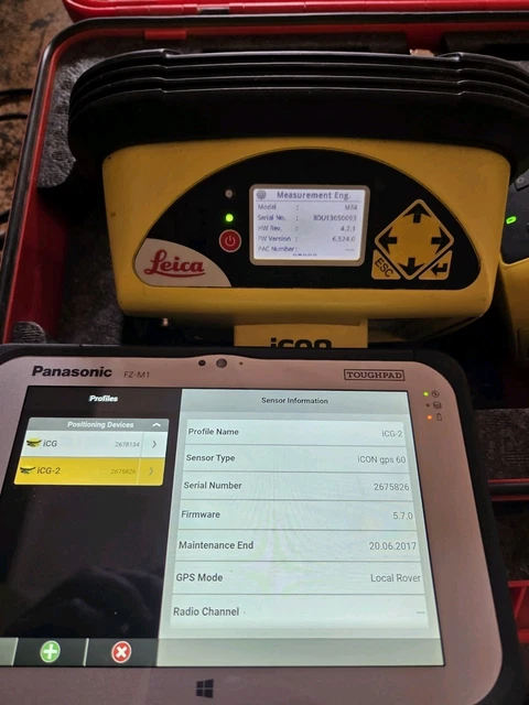 LEICA ICON ICG60 Base/Rover GNSS receiver RTK/Galileo/Beidou/L5 ...