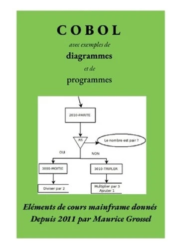 COBOL, AVEC EXEMPLES de diagrammes et de programmes: Eléments de cours ...