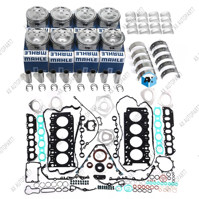 ENGINE REBUILD OVERHAUL Pistons Bearing Kit For Porsche Cayenne Turbo 4 ...