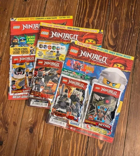 LEGO NINJAGO MAGAZINES - RARE & Complete With Minifigures - Issues From ...