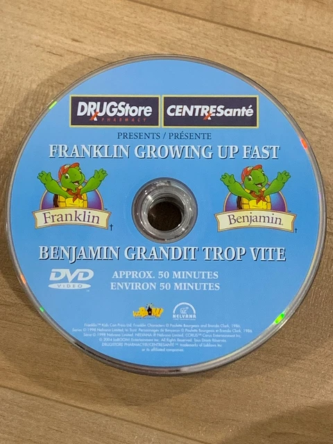 FRANKLIN GROWING UP Fast DVD Childrens Bilingual English French 50min ...