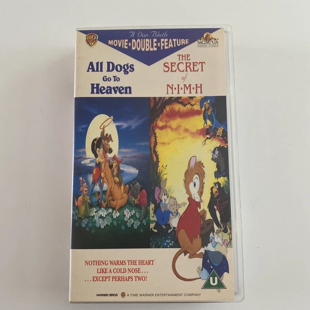 DOUBLE MOVIE ALL Dogs & Secret of Nimh VHS Video Rare 1989 Dog Mice £9. ...