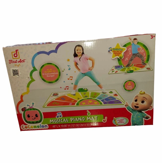 FIRST ACT COCOMELON Musical Piano Mat Baby Toddler 4 Feet Long Play ...