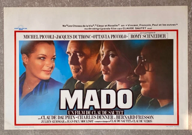 ANCIENNE AFFICHE DE Film de Cinéma. MADO avec Michel PICCOLI - Romy SCHNEIDER EUR 25,00 ...