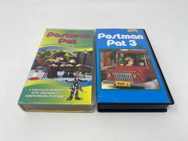 POSTMAN PAT 3 VHS Bundle and A hole in the road BBC £15.06 - PicClick UK