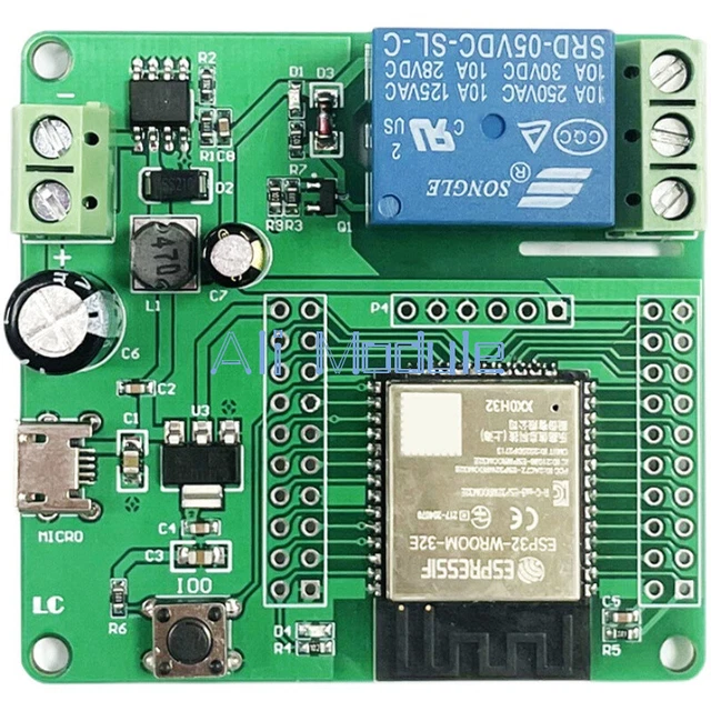 ESP32 SINGLE RELAY Development Board AC90-250V ESP32-WROOM-32E £11.33 ...