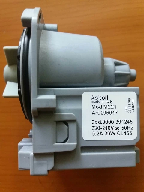 (6) GENUINE BOSCH Washing Machine Drain Pump Askoll M221 144978 $8.00 ...