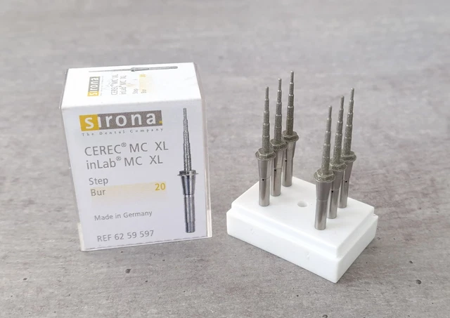 SIRONA CEREC STEP Bur 20 6259597 inLab MC XL Schleifer Fräser Grinders ...