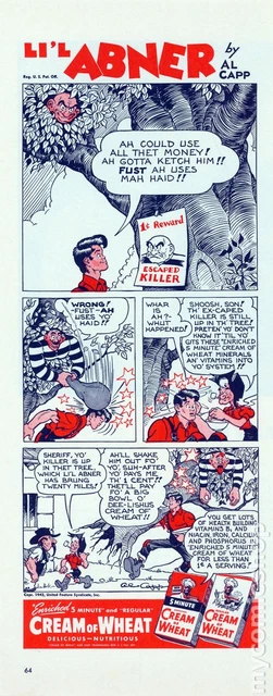 LIL ABNER CRÈME De Blé Ad Évadé Tueur #0 VG 4.0 Image De Stock Faible ...