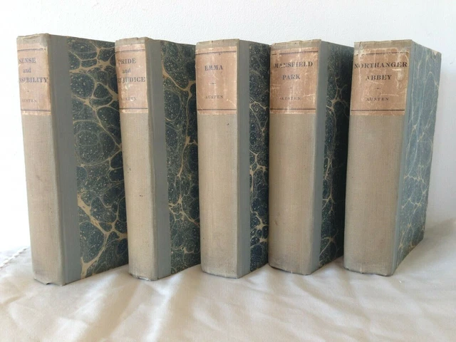 JANE AUSTEN, CINQ volumes Clarendon Press édition limitée de luxe 1923 ...
