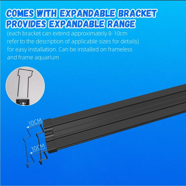 NEW AQUARIUM AUTO Cycle Stand Light Full Spectrum Aqua Plant Fish Tank ...