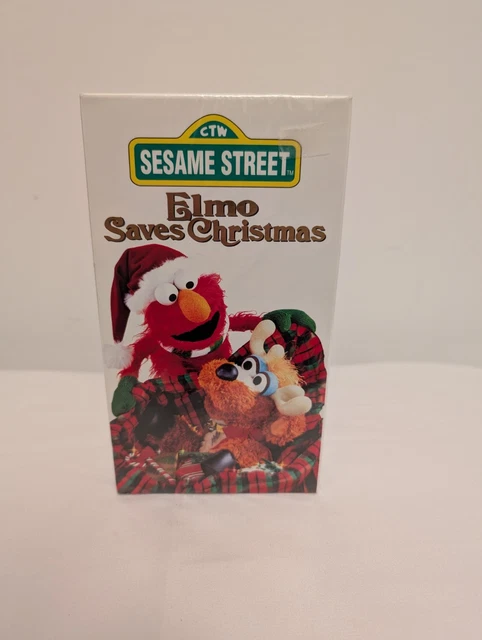 CTW SESAME STREET - Elmo Saves Christmas Vintage 1996 Sealed New VHS ...