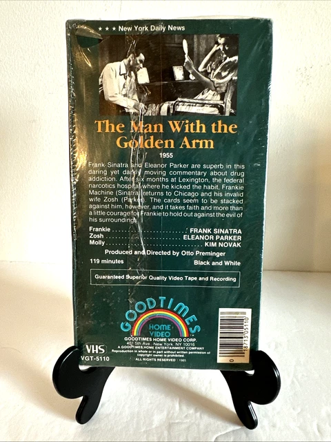 THE MAN WITH The Golden Arm VHS Movie Frank Sinatra 1985 Rare Version ...
