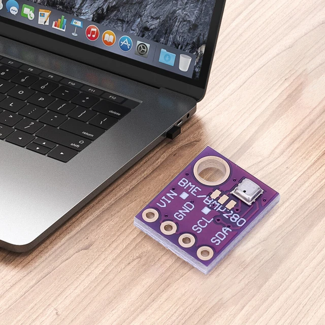 PURPLE BME280 HUMIDITY Temperature Sensor SPI I2C Breakout Electronic ...