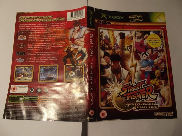 STREET FIGHTER ANNIVERSARY Collection Original Xbox Game Case Art Work ...
