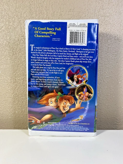 PETER PAN PART 2: Return to Never Land (VHS, Clamshell, 2002) Tested ...