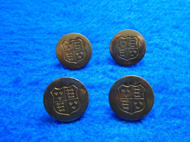 4 X KING Edward School Otc Flat Style 22Mm Blazer Buttons, Firmin ...