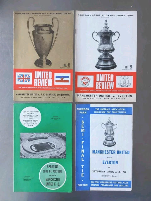 MAN UTD PROGRAMMES 1960s £3.00 - PicClick UK