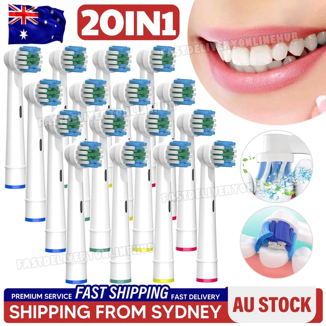 20X REPLACEMENT ELECTRIC Toothbrush Heads Compatible Oral B Tooth Brush ...