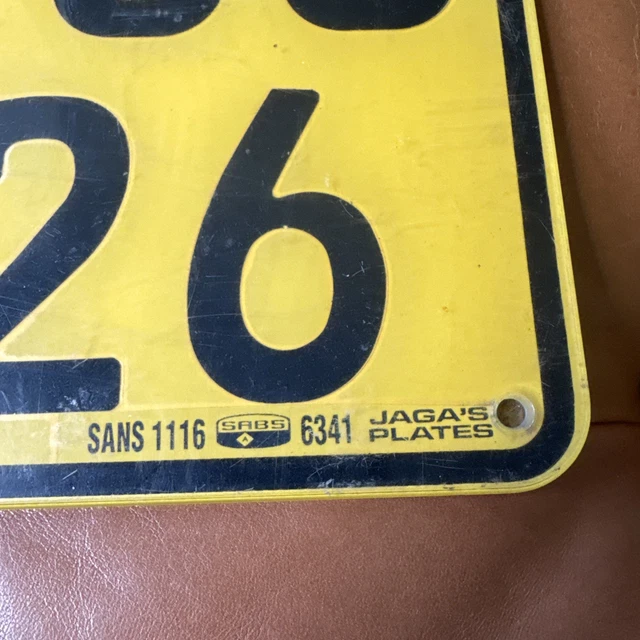 SOUTH AFRICA MOTORCYCLE License Plate 🇿🇦 Western Cape Prov Cape Town ...