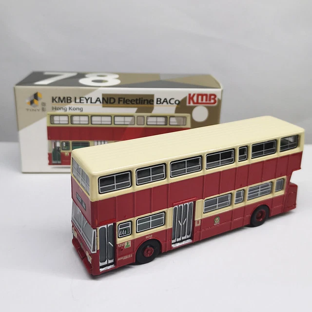 TINY 78 HONG Kong KMB Leyland Fleetline BAco Bus 1/110 D Diecast Model ...