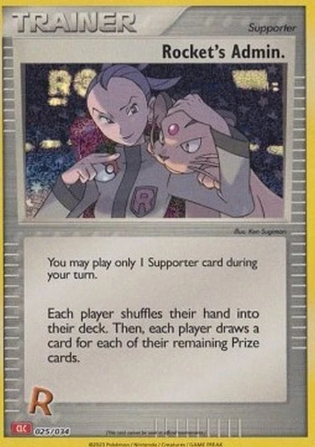 ENGLISH POKEMON CARD Admin Rocket-Rocket's Admin(CLC) Dracaufeu & Ho-Oh ...