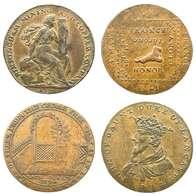 1790 - 1797 Conder Token Collection Of Four Coins ** I ** £68.95 ...