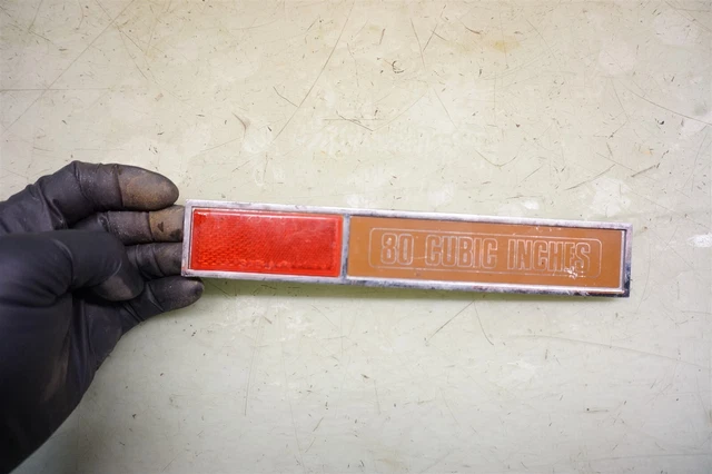 HARLEY DAVIDSON SHOVELHEAD Saddlebag Lid Badge Emblem 80 cubic inch ...
