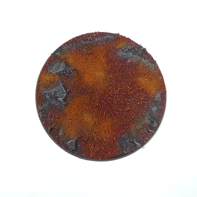 80MM PAINTED MARS ROCKS Base for Wargaming and RPG Miniatures Warhammer ...