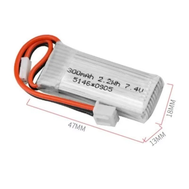 25C/35C 2S 7.4V 300mAh Lipo Battery for XK DHC-2 A600 A700 A800 A430 ...