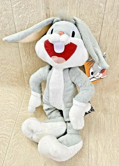 BUGS BUNNY LOONEY Tunes Soft Toy Plush 12” Warner Bros Vintage Cuddly ...