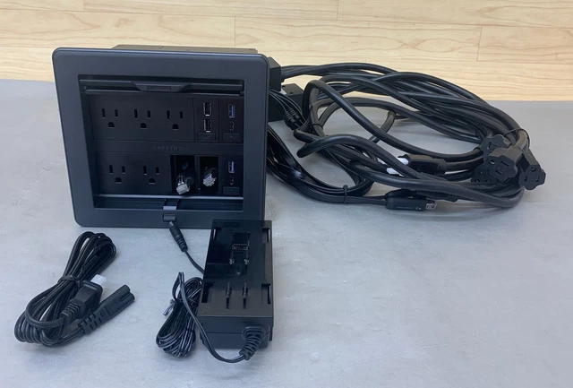 CRESTRON FT2-700-ELEC-B FLIPTOP Table Top Cable Management System w ...