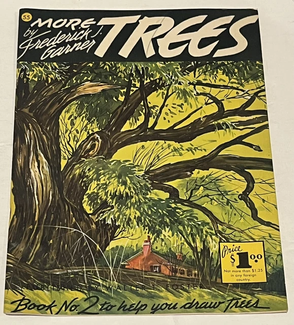 MORE TREES FREDERICK Garner Walter Foster Vintage Art Book How To Draw ...