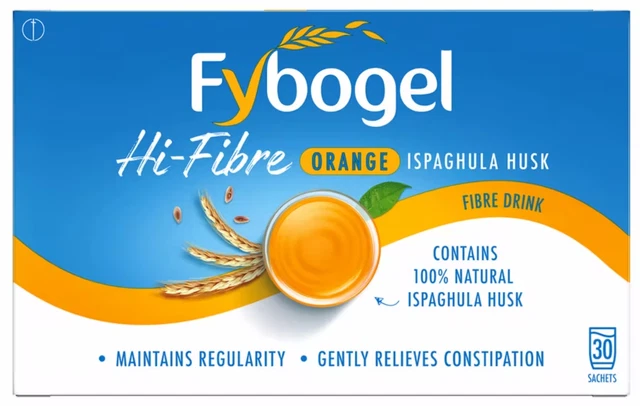 FYBOGEL HI-FIBRE (FIBRE) Orange Flavour Drink Ispaghula Husk - 30 ...