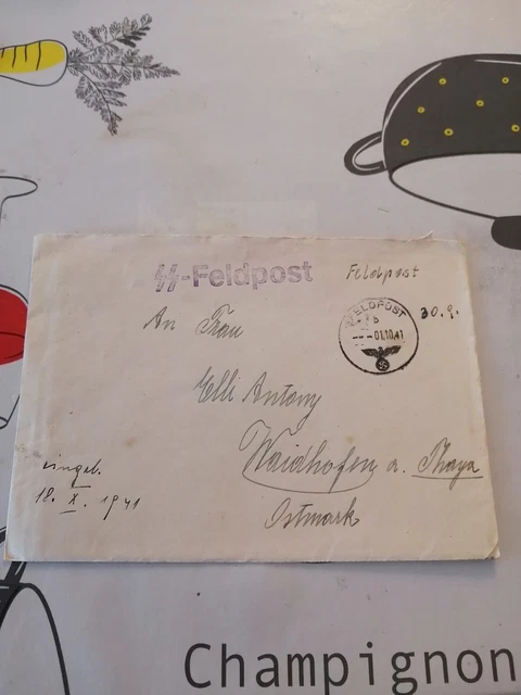 LETTRE WW2 ORIGINALDIVISION Panzer Das Reich Oradour. Tulle. EUR 100,00 ...