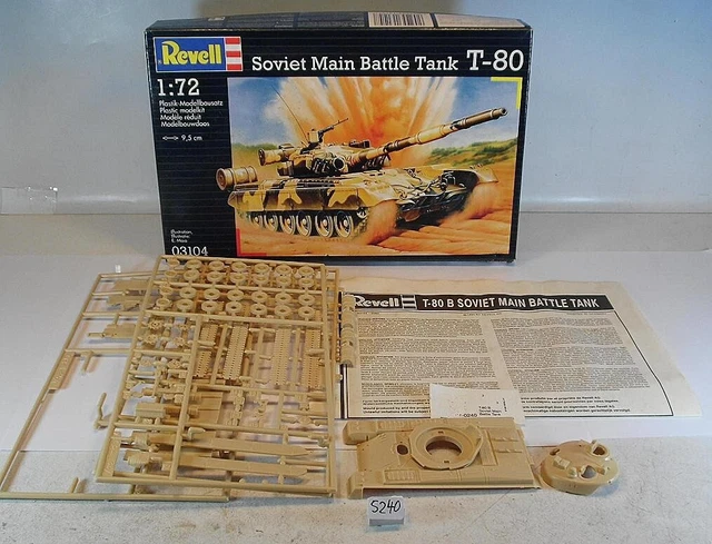 REVELL 1/72 KIT/BAUSATZ Nr. 03104 Panzer T-80 Soviet UDSSR OVP #5240 ...