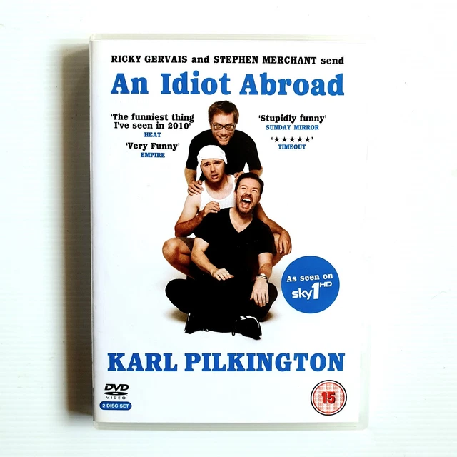 AN IDIOT ABROAD | Season 1 DVD British Comedy TV Series, Ricky Gervais ...