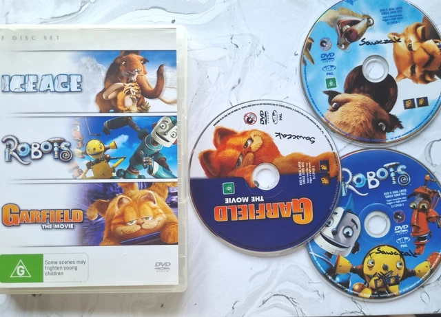 ICE AGE, ROBOTS, Garfield The Movie - 3 Kids DVD Set - Region 4 - Free ...